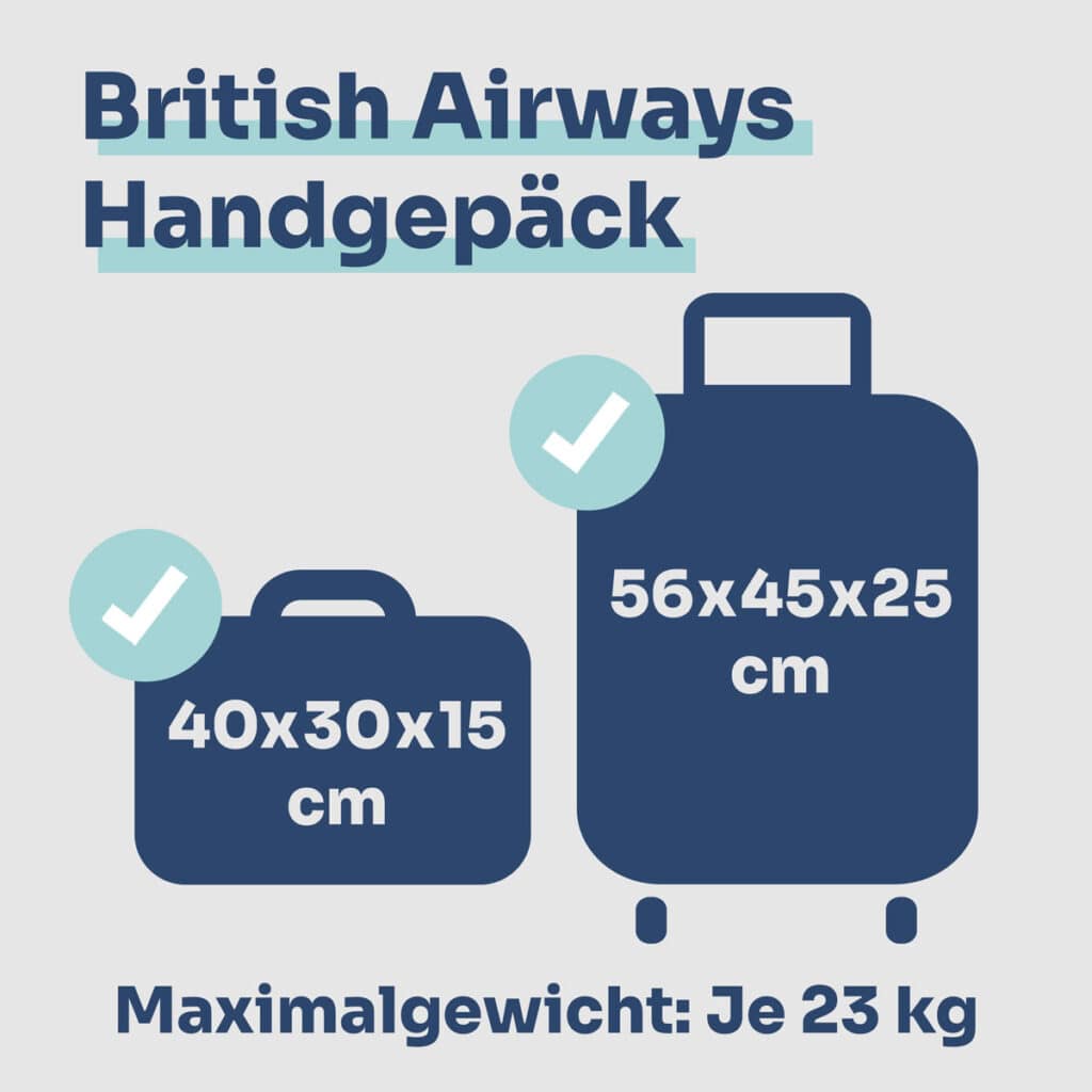 British Airways Handgepäck – Maße, Gewicht, Regeln & Tipps